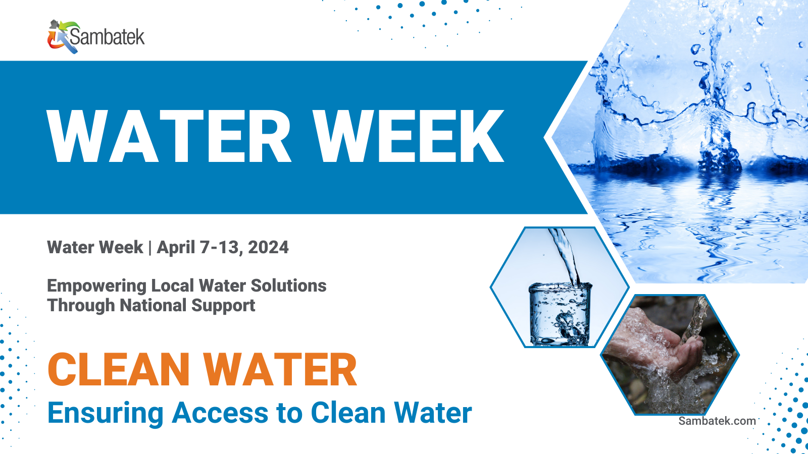 Sambatek Recognizes Importance of Water During Water Week – Sambatek